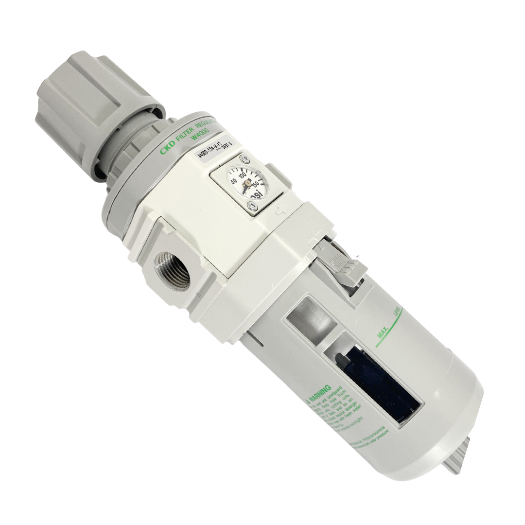 Filtro regulador de 1/2" NPT Marca CKD Modelo W4000 – Neumater
